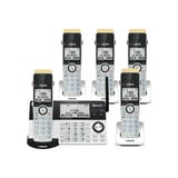 VTech Cordless Phone+4 Handsets, Connect to Cell IS8151-5, DECT 6.0 ...