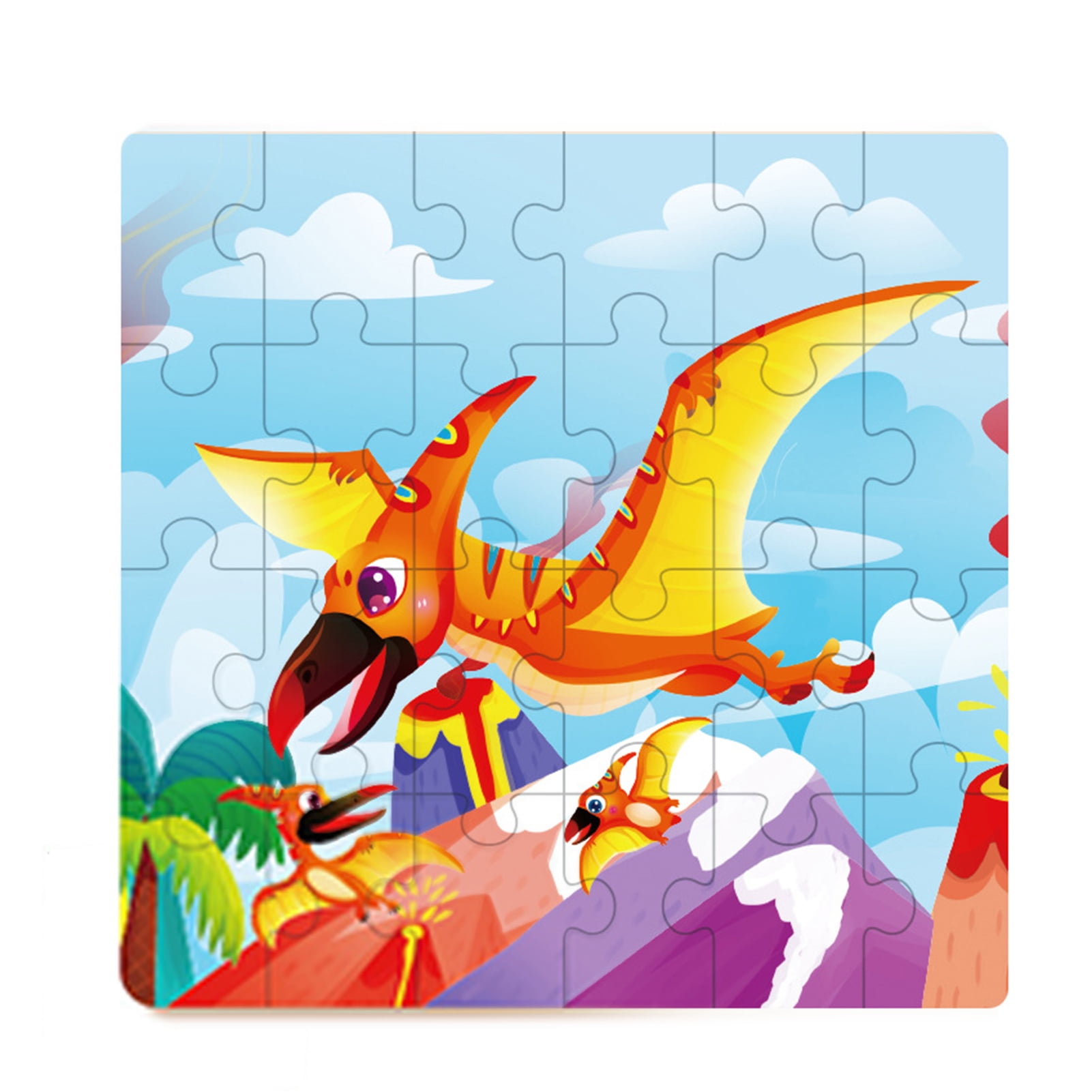 Animal Pattern Jigsaw Puzzle Toy Set - 24pcs for Logical Thinking ...