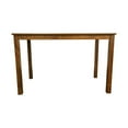 Zory 5pc Dining Table Set, 4 Padded Chairs, Beige Burlap, Brown Wood ...