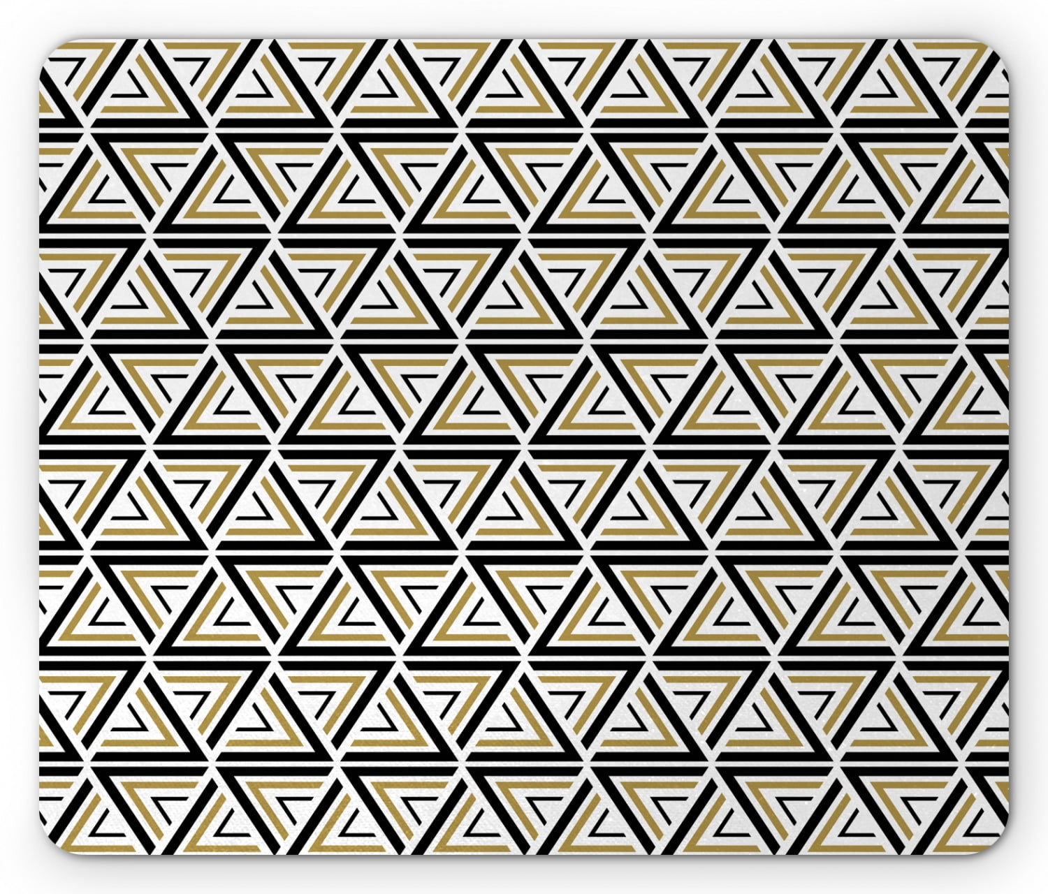 Abstract Mouse Pad, Geometric Triangle Pattern with Angled Stripes ...