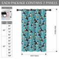 Bernese Mountain Dog and Floral Blackout Curtains,Triple Weaved Fabric ...