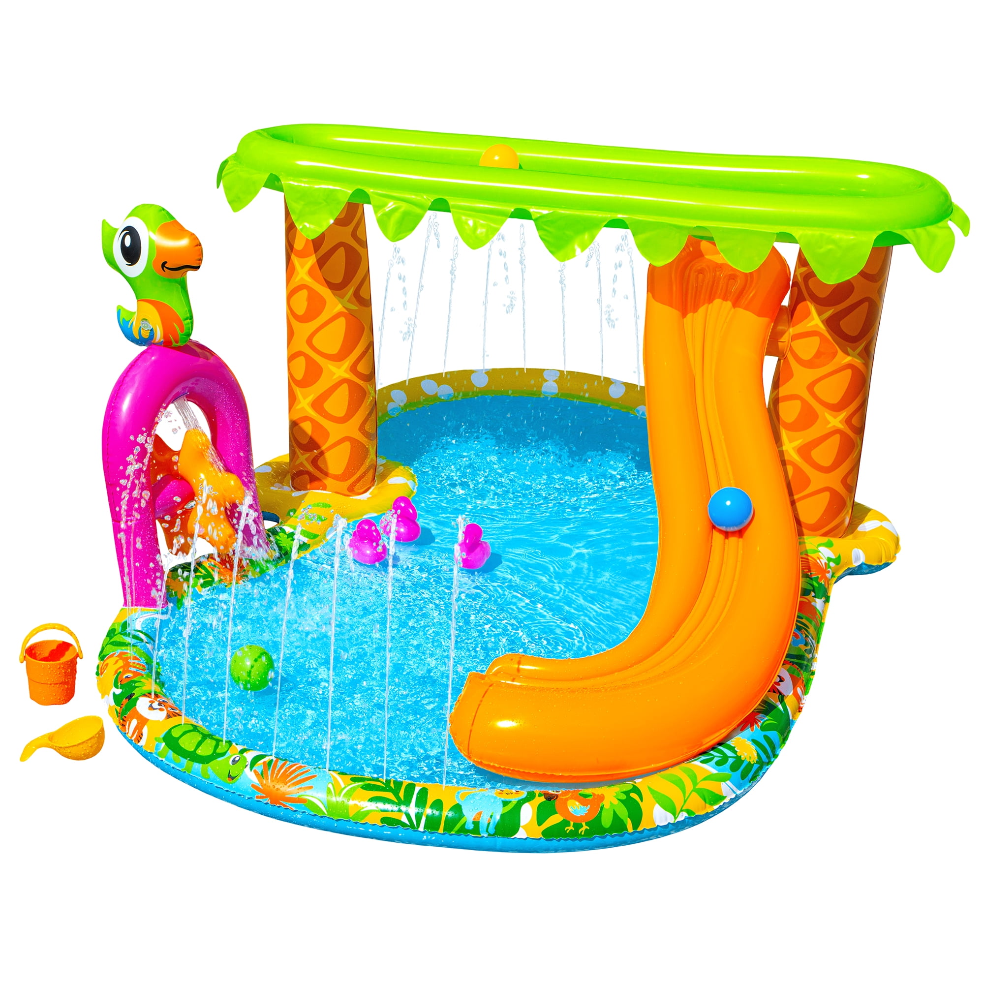 Ban Zai Banzai Jr. Little Explorers Rainforest Water Play Center For Kids 18+ Months