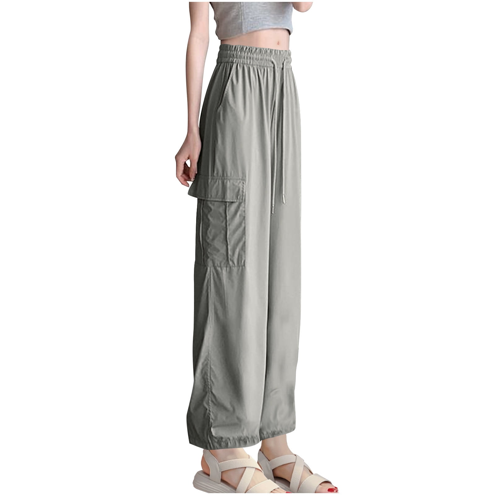 Click here for Hvobtty Womens Casual Straight-Leg Cargo Pants  Wo... prices
