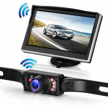 Wireless Backup Camera, 5" Rear View Reversing Car Cam Monitoring ...