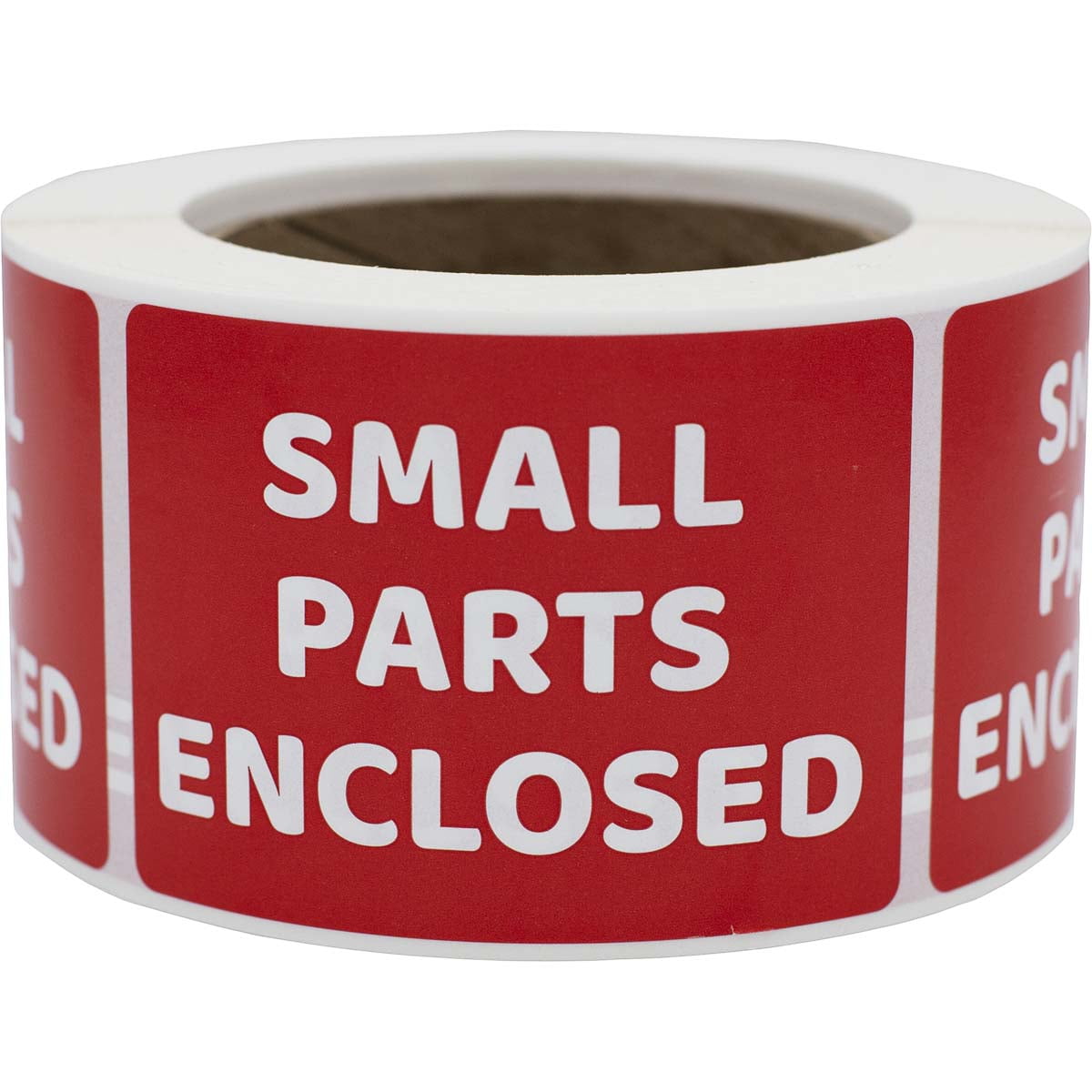 Red Small Parts Enclosed Warning Shipping Warehouse Labels | 2.5″ x 3.5 ...