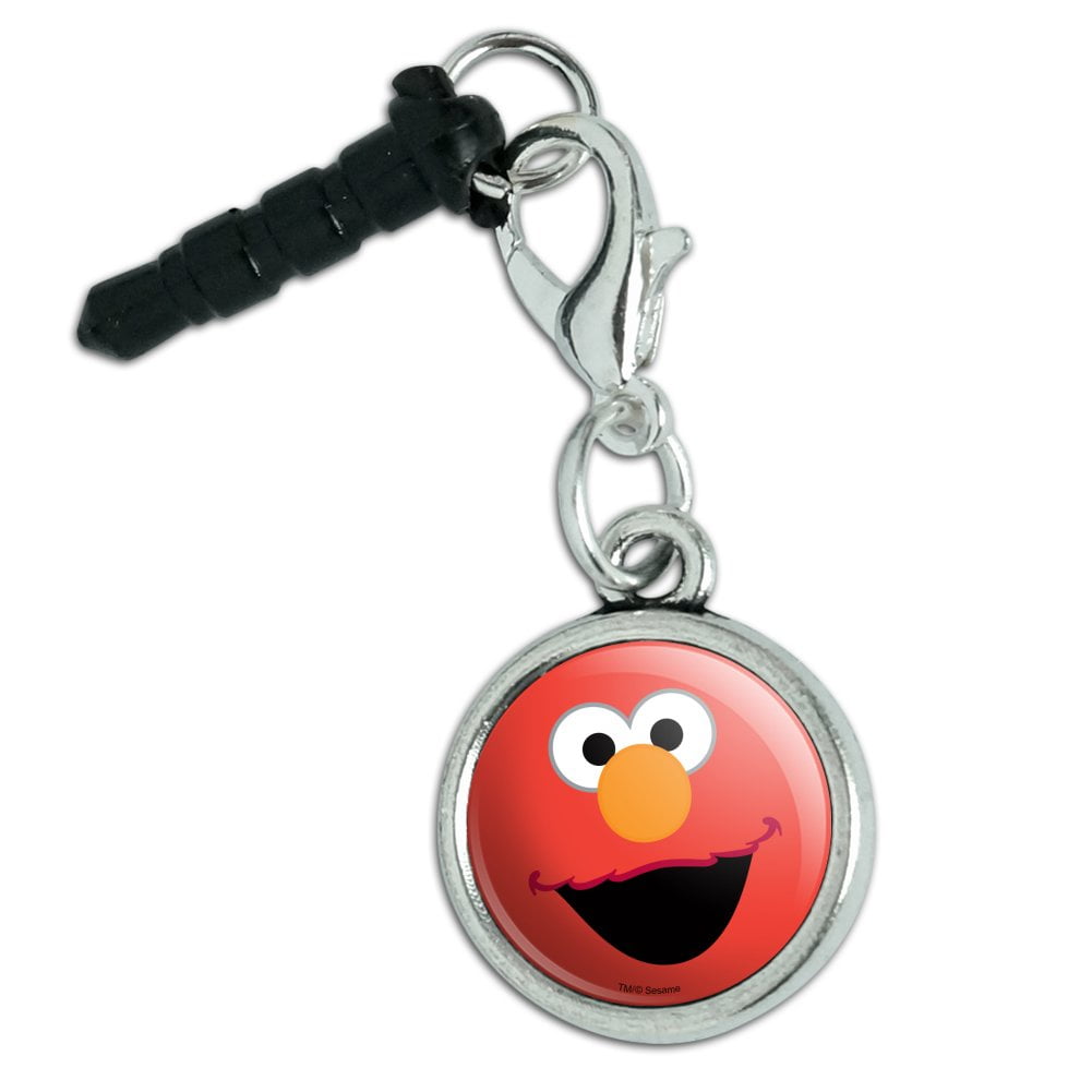 Sesame Street Elmo Face Mobile Cell Phone Headphone Jack Charm fits ...