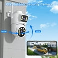 Dual Lens Security Camera, 2K 4MP PTZ Plug-in Outdoor Cameras for Home ...