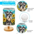 89Bloom Miniature Schnauzer Table Lamp LED 3-Color Pressed Bedside ...