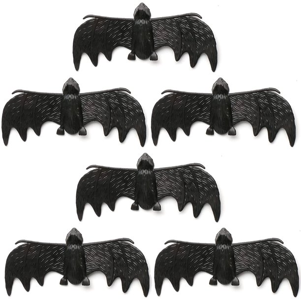 HTOOQ Fake Scary Bat Halloween Decorations, 6 Pack - - - Walmart.ca