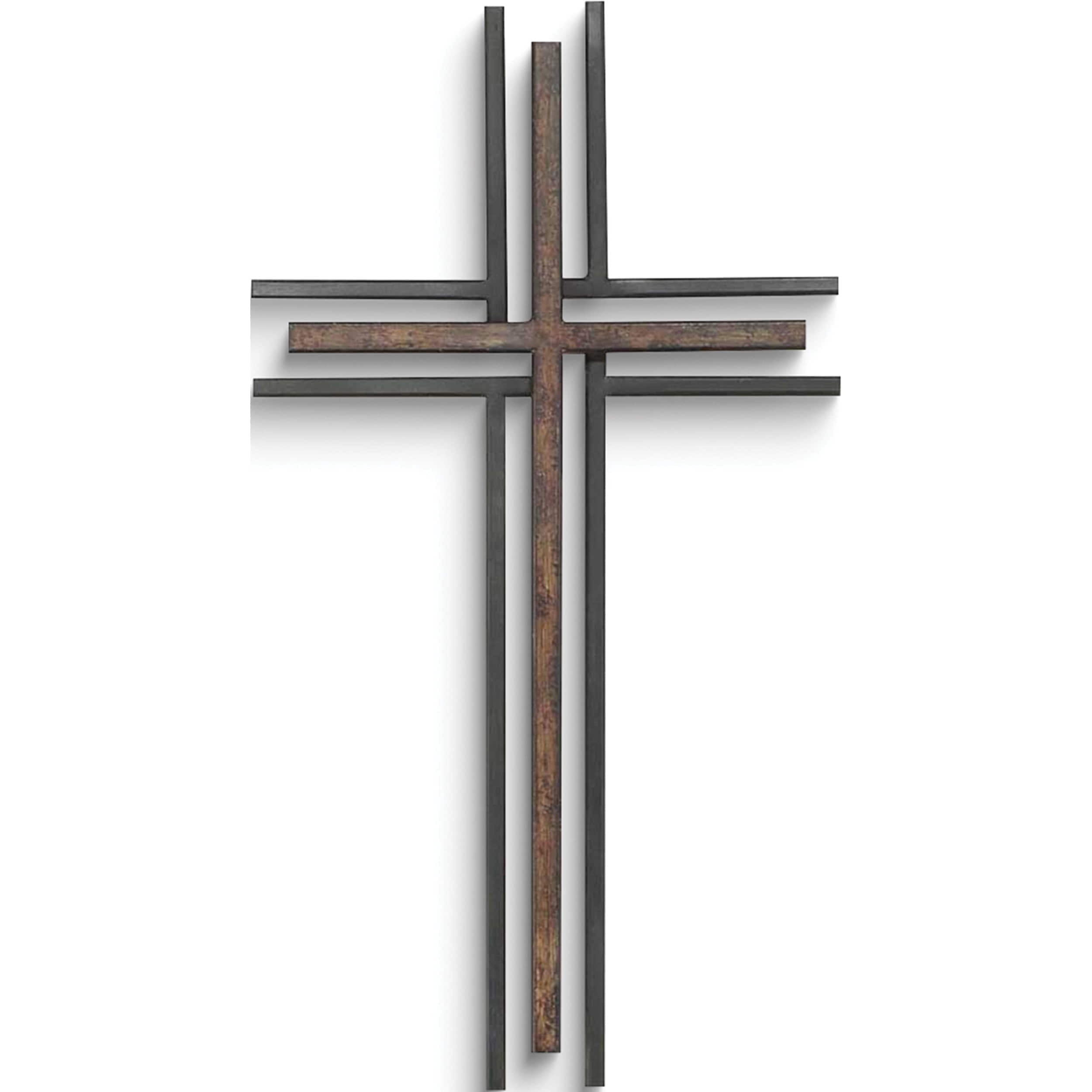 Fashion Expressions Of Faith Black/Bronze Metal Wall Cross Made In ...