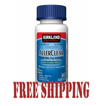 Buy Kirkland Signature Non-Drowsy AllerClear Antihistamine 10mg., 365 s ...