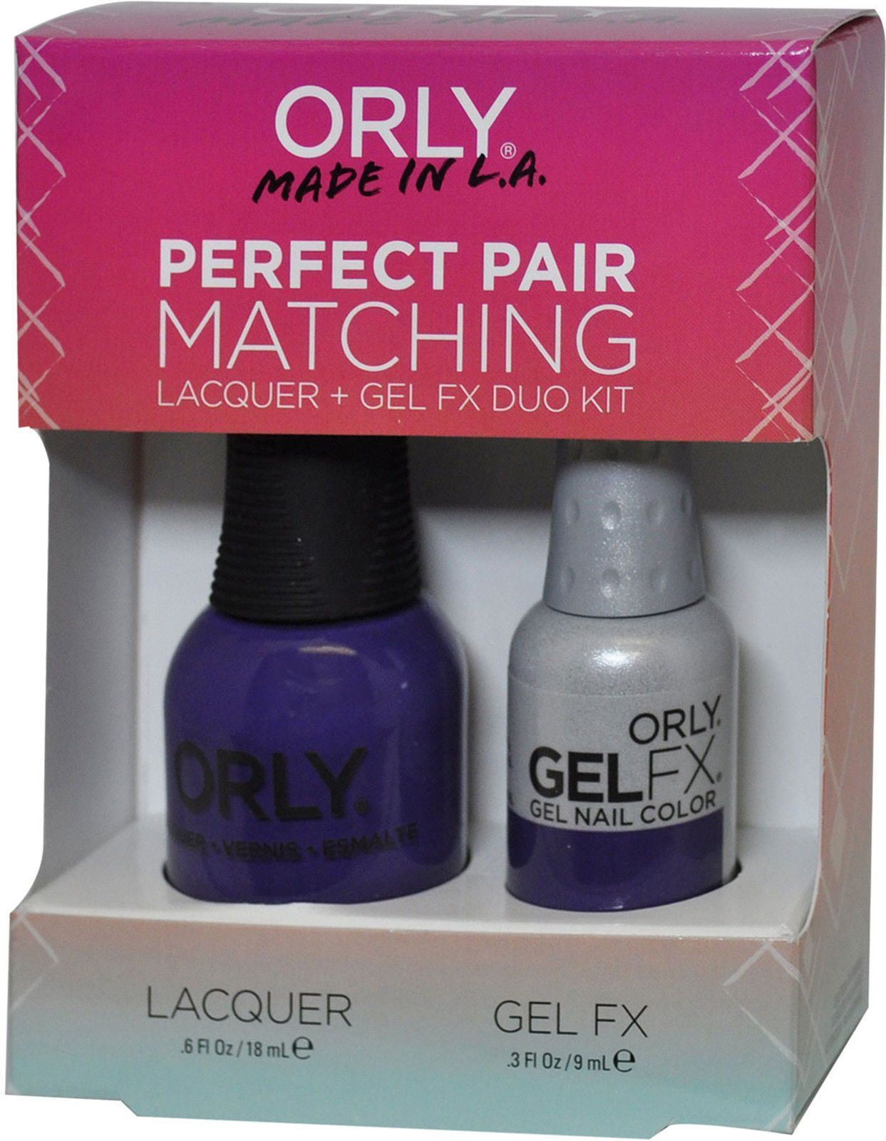 ORLY Perfect Pair Nail Polish + Gelfx Duo Kit Charged Up - Walmart.com