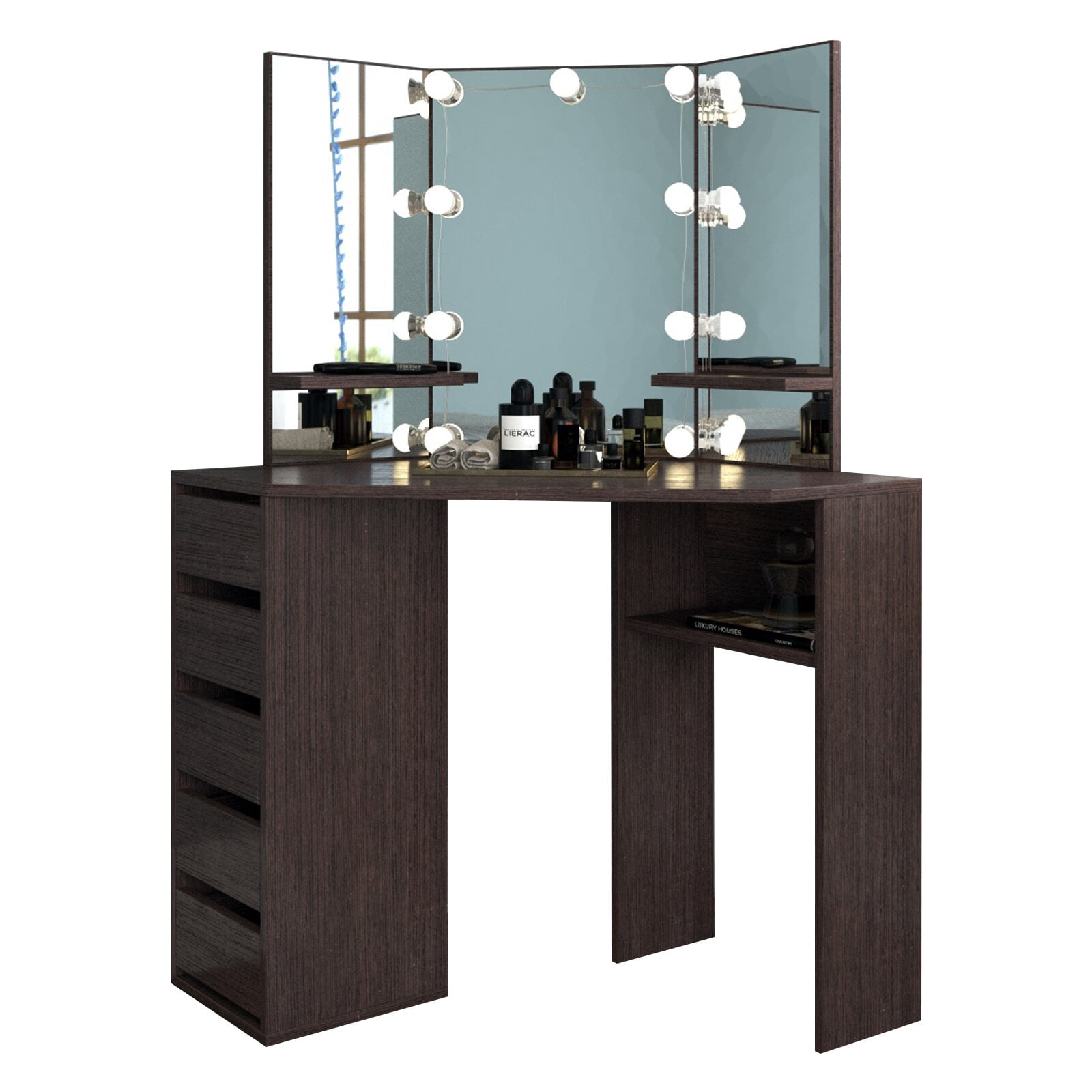 Corner Makeup Desk | Saubhaya Makeup