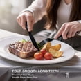 60-Piece Black Stainless Steel Cutlery Set for 12, with Steak Knives ...