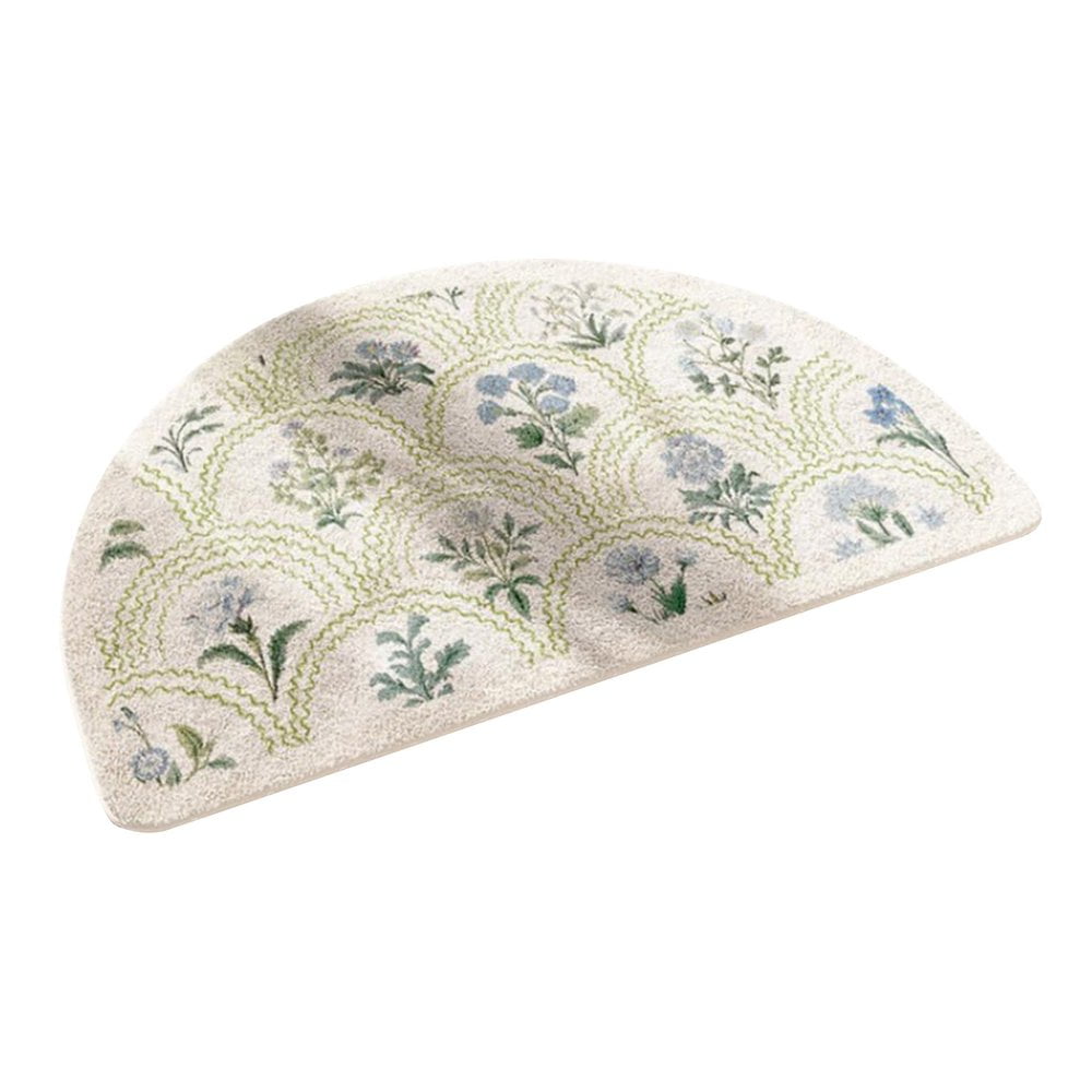 Click here for Bamboohart Half Round Microfiber Non-Slip Bathroom... prices