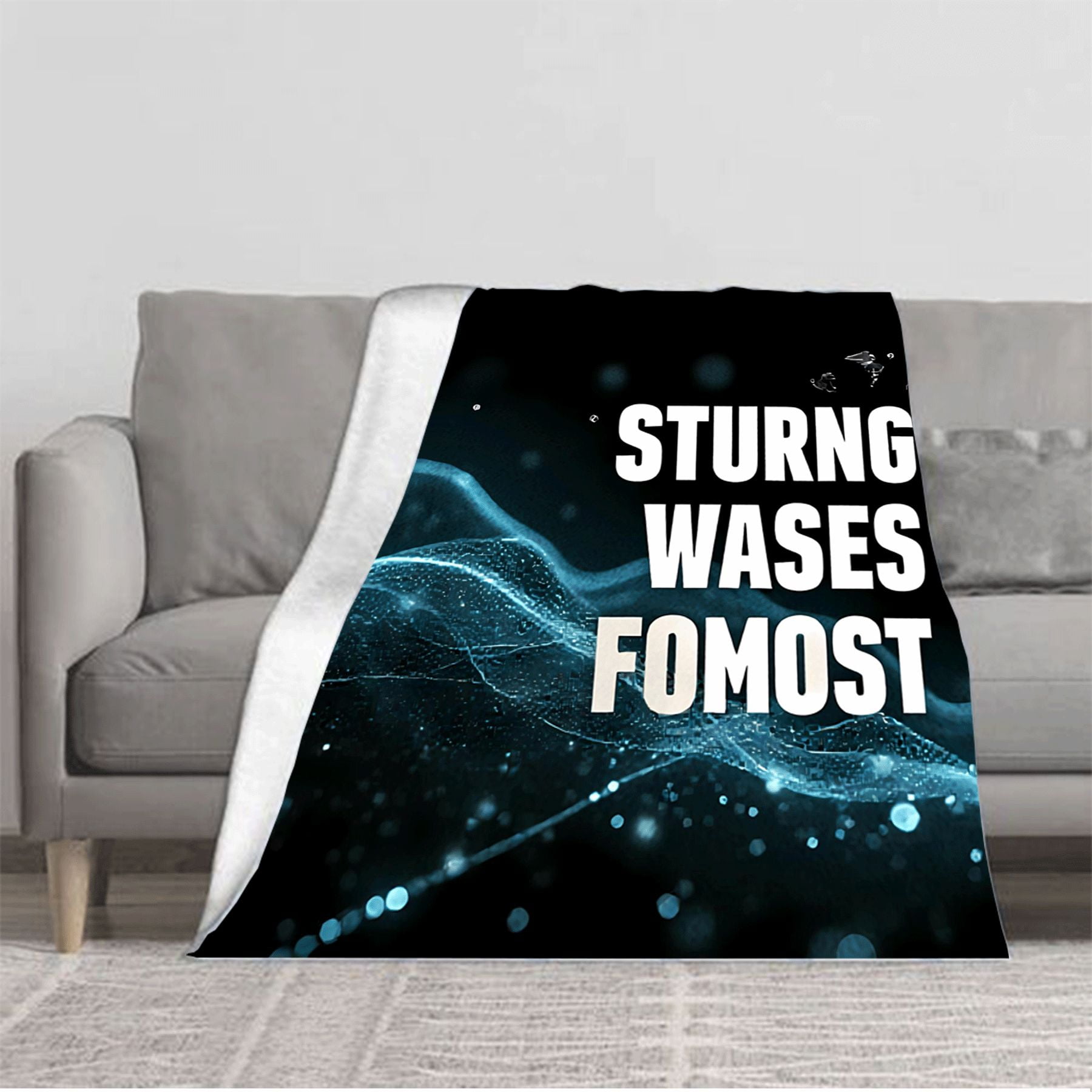 Futuristic Soft Cozy Flannel Blanket - Durable Warm Perfect for Sofa ...