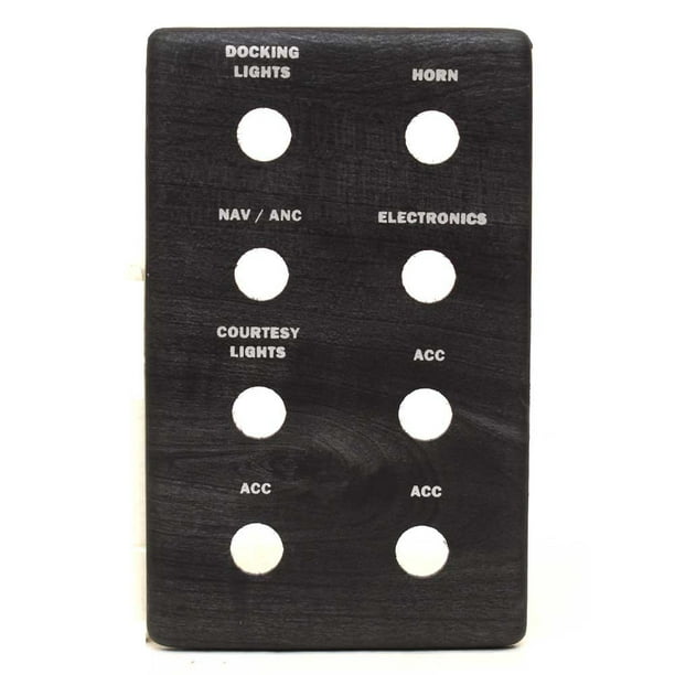 Crest Pontoon Boat Blank Switch Panel 175498 | 6 1/2 x 4 Inch - Walmart.com