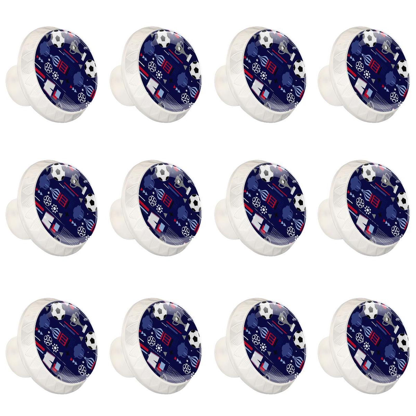 12 Pcs Soccer World Cup Knobs for Kitchen Cabinet Cupboard Dresser ...