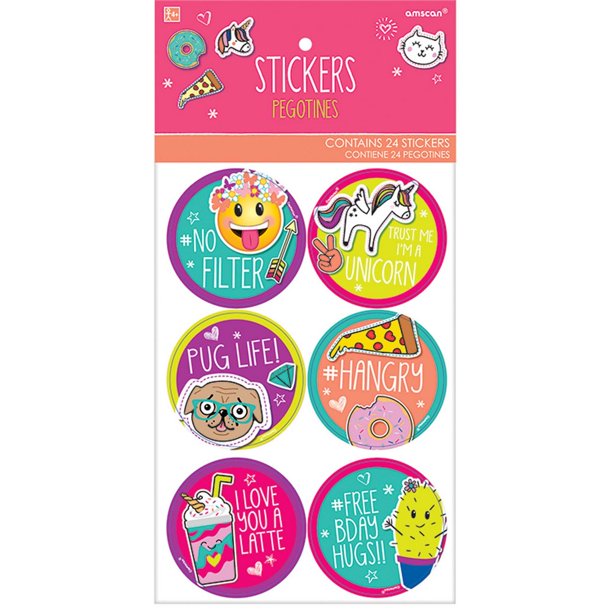 Selfie Celebration Stickers (4 Sheets) - Walmart.com