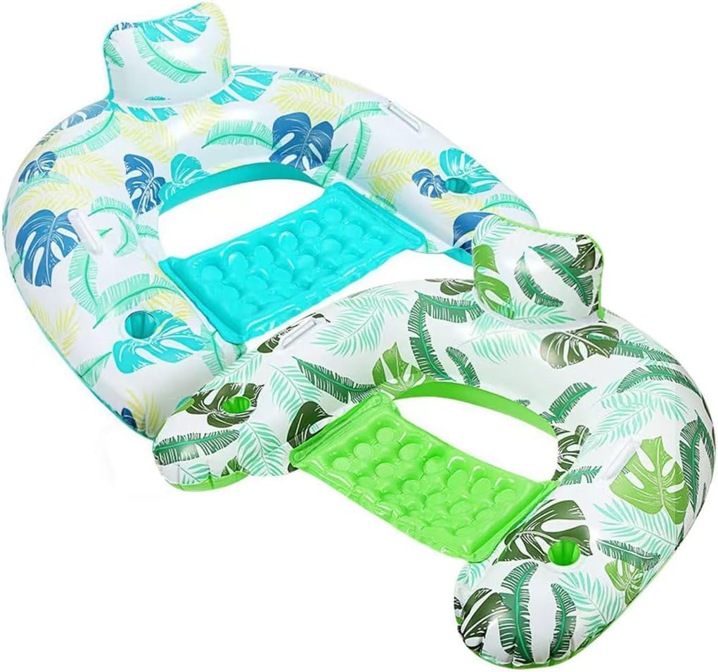 shiyou-Updated 2-Pack 136KG Pool Floaties for Adults, Inflatable Pool ...