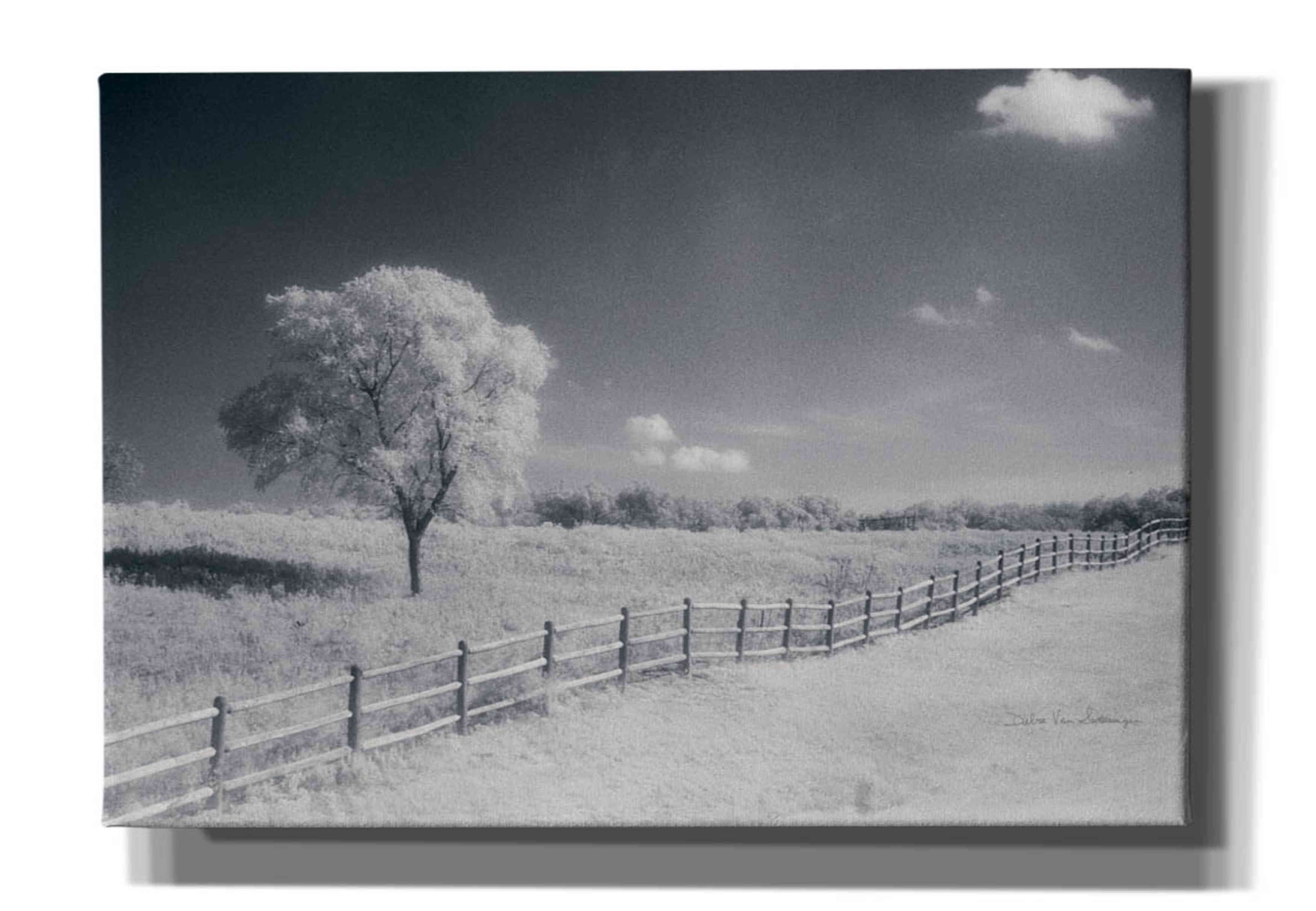 Epic Graffiti 'Trees Fence I' by Debra Van Swearingen, Canvas Wall Art ...