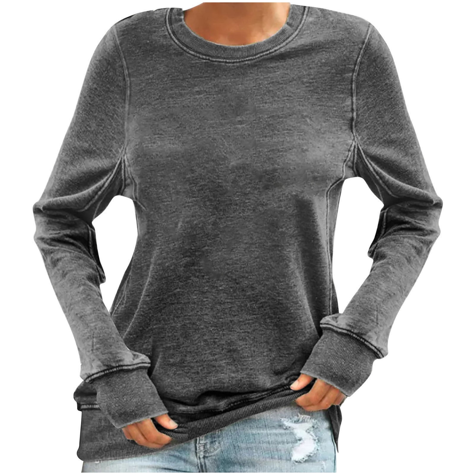 Click here for Unbranded Fashion Women Casual Round Neck Long Sle... prices