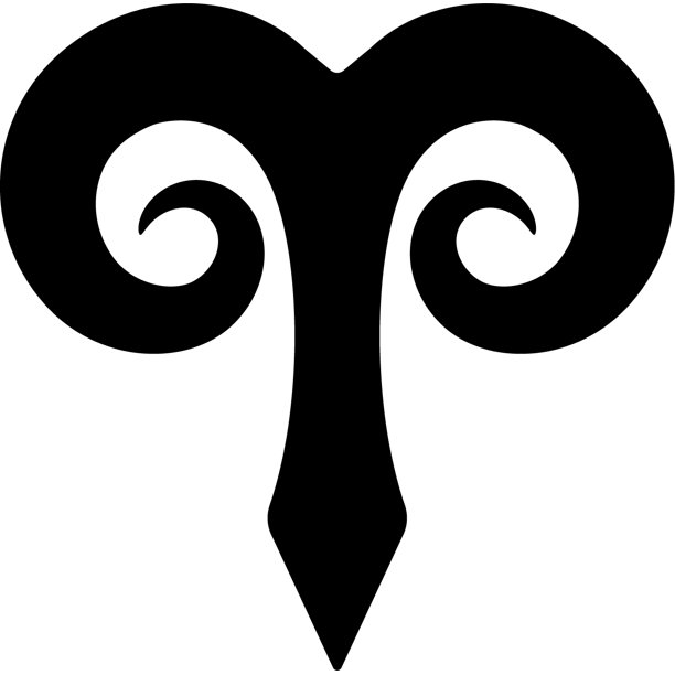 Aries Horoscope Symbol - Beautiful Solid Steel Home Decor Decorative ...