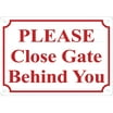 Please Close Gate Sign - Walmart.com