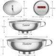 2pcs Canning Funnels for Filling Mason Jars with Strainer, Food Grade ...