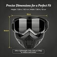 Detachable Full Face Goggle Mask, Anti-Fog Grass Cutting Mask with ...