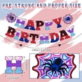 Spider Theme Birthday Banner Decorations Pre-strung Spider Web Happy ...