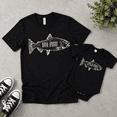 Big Fish Little Fish Baby Fish Matching Shirts, Fishing Family Matching ...