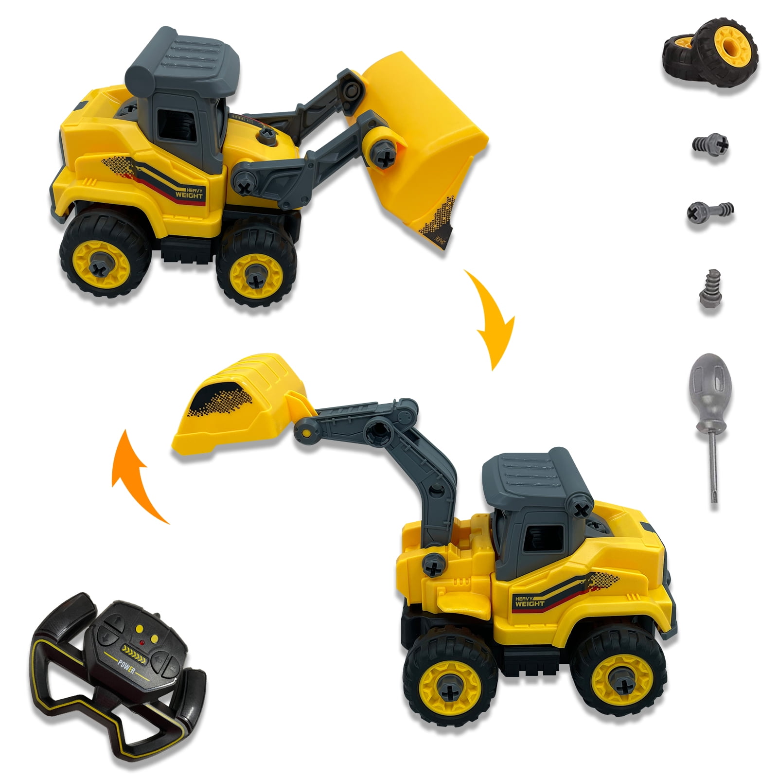 Take Apart Construction Toys Construction Trucks For Boys 2 In 1 RC take-apart-construction-toys-construction-trucks-for-boys-2-in-1-rc