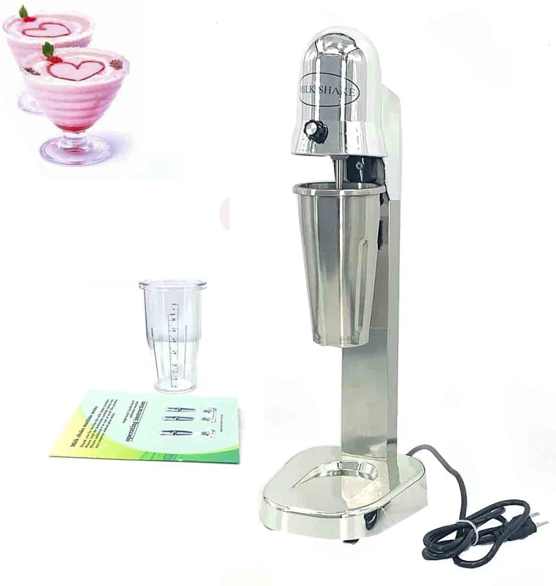 EAYY Commercial Milkshake Machine,Stainless Steel Two-Speed Milkshake ...