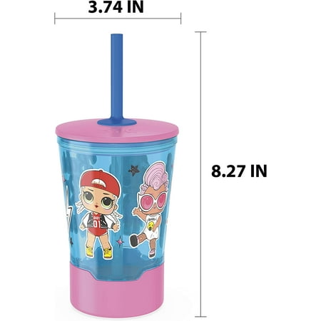 Zak Designs 16oz LOL Surprise Mighty Mug Tumbler with Lid and Silicone ...
