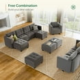 HONBAY Middle Seat Module for Velvet Modular Sectioanl Sofa, Accent ...