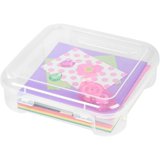 IRIS Scrapbook Portable Project Case for 6" x 6" Scrapbook Paper, Clear ...
