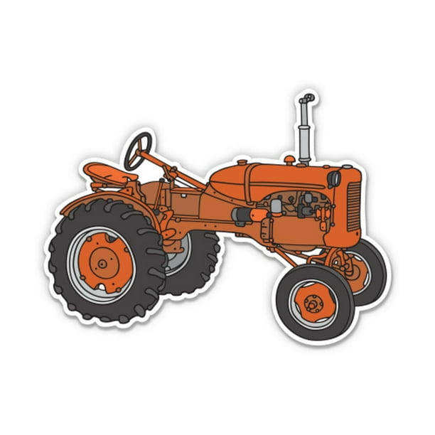 Tractor Farm Farmer - 8" Vinyl Sticker - For Car Laptop I-Pad ...