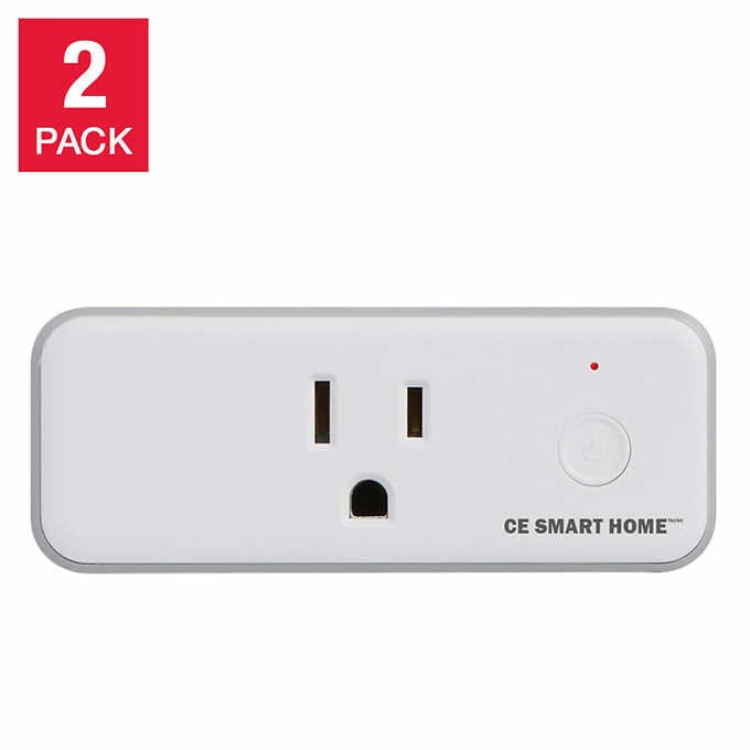 CE Smart Home Wi-Fi Smart Plug with Energy Monitoring, 2-pack | Walmart ...