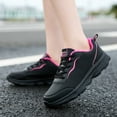 Gvdentm Sneakers for Women Leather Suede Patchwork Casual Lace Up Non ...