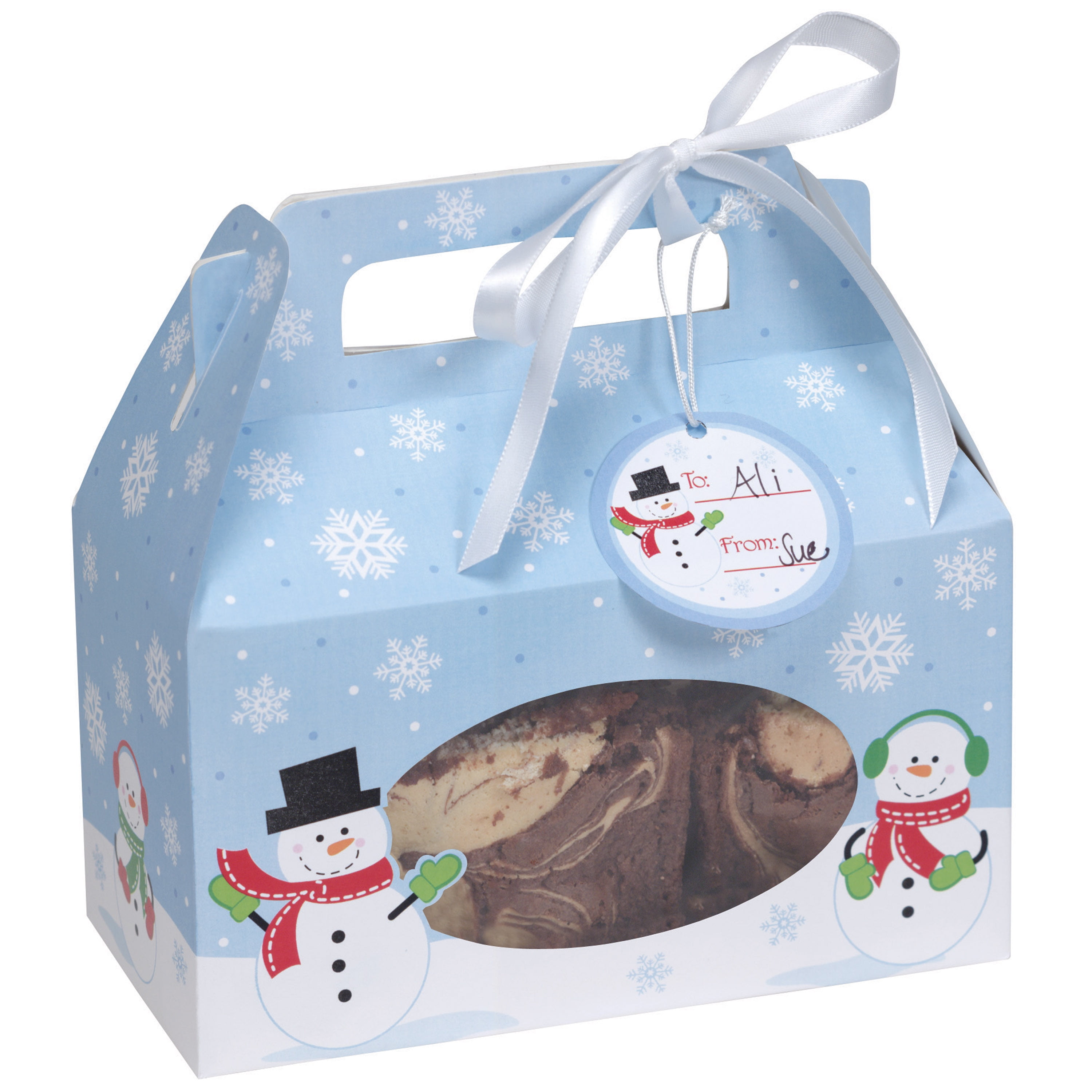 Snowman Cookie Box, 4 pack - Walmart.com