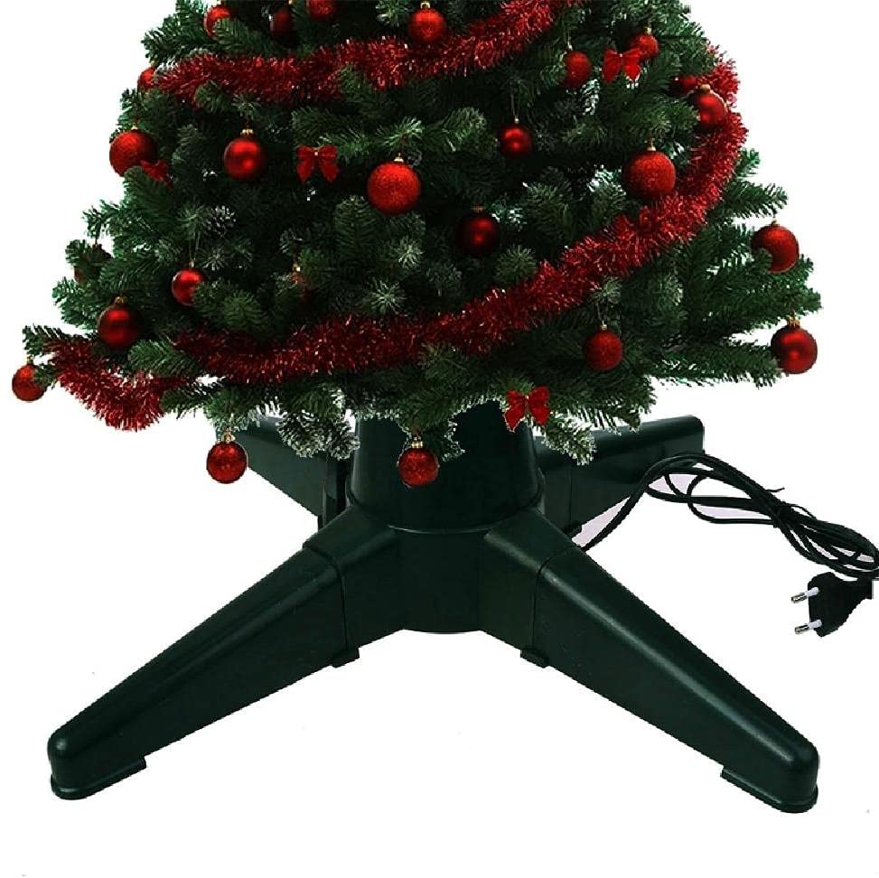 EU Plug 40/50cm Christmas Tree Electric Rotating Base Stand Xmas Tree ...