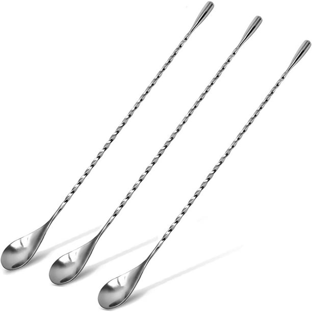 Bar Cocktail Spoon 3 Pack 12 Inch Stainless Steel Mixing Spoon Twist ...