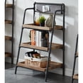 Pham 3-Shelf Metal Bookcase, Sand Black - Walmart.com