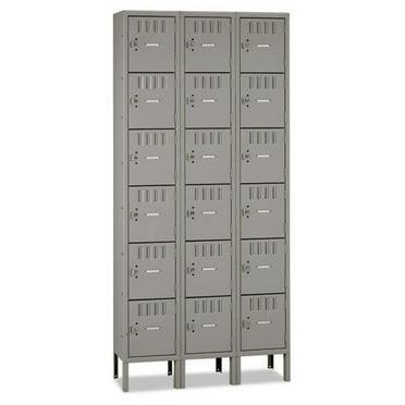 Tennsco Single Tier Locker with Legs, Three Units, 36w x 18d x 78h ...