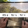 30% Sun Shade Cloth Black 2' X 36' Custom Size Garden Greenhouse Plant ...