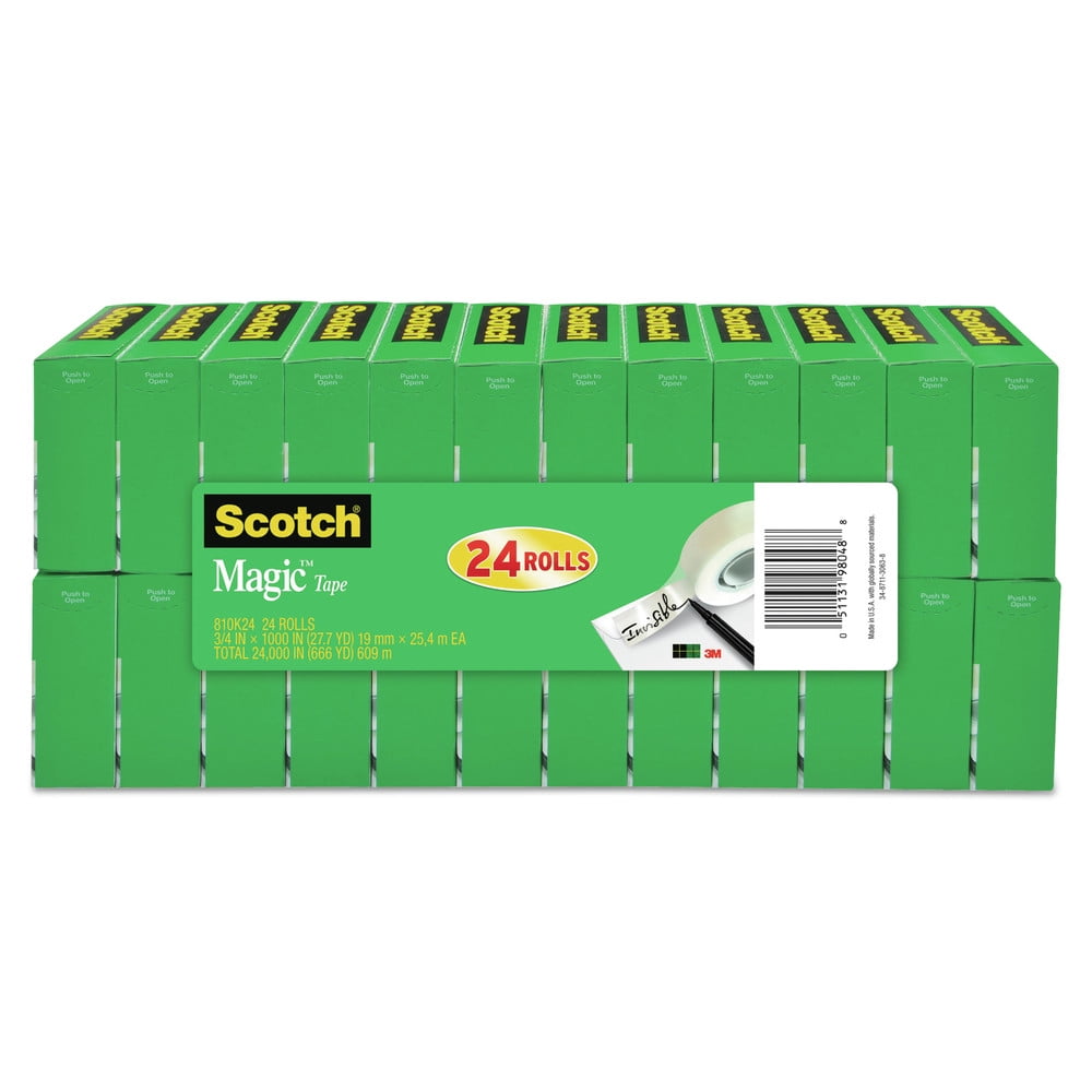Scotch Magic Tape Value Pack 3 4 X 1000 In 24 Boxes Walmart Scotch Magic Tape Value Pack 3 4 X 1000 In 24 Boxes Walmart