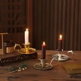 1 piece European style candlestick holder, vintage metal lotus plate ...