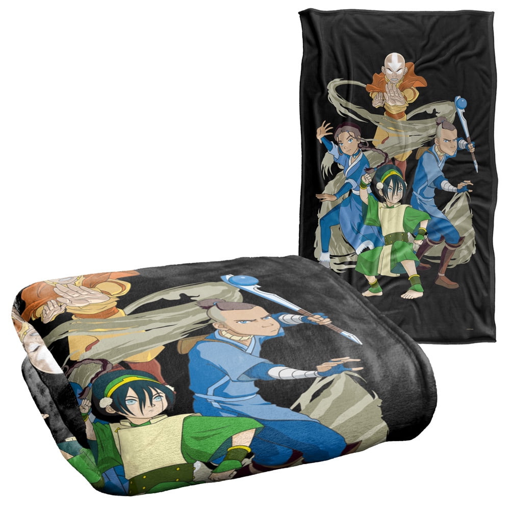 Avatar The Last Airbender Blanket, 36"x58" Team Avatar Elements Silky ...