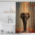 72x78 Inch Shower Curtain Elephants Bathroom Decor, Waterproof Fabric ...